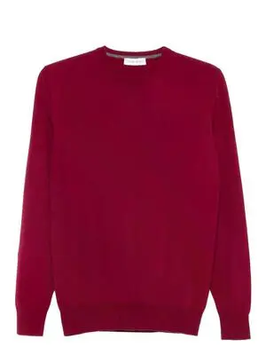 KANGRA Crew-Neck Long-Sleeve Sweater Pink