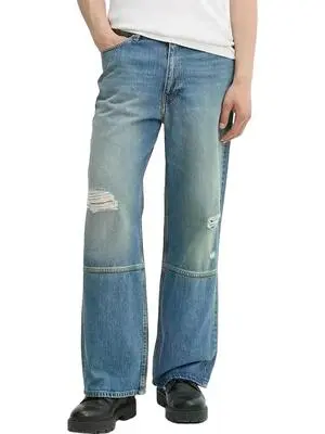 WON HUNDRED Distressed Straight Jeans - Blue