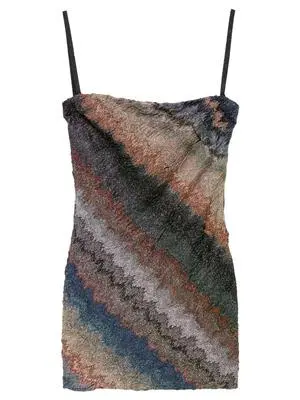 Missoni Strapless Mini Dress - Brown