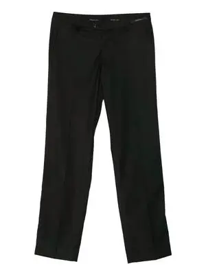 MICHAEL COAL Straight-Leg Trousers Black