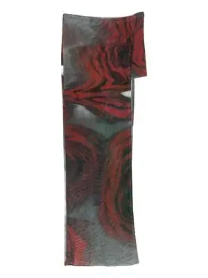 Jean Paul Gaultier Printed Mini Skort - Red