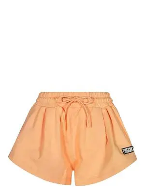 MSGM Logo-patch Track Shorts - Orange