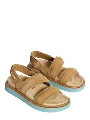 HOFF Road Double-strap Suede Sandals - Brown
