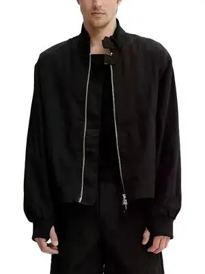 WON HUNDRED Zip-fastening Bomber Jacket - Black