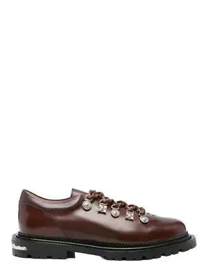 TOGA VIRILIS Lace-up Leather Derby Shoes - Brown