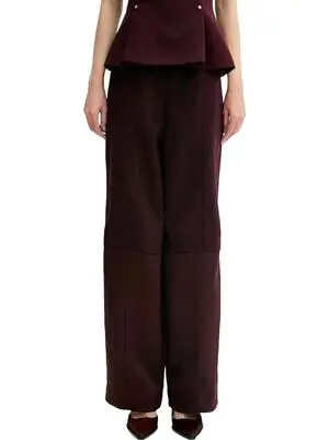 Stine Goya Seam-details Trousers - Red
