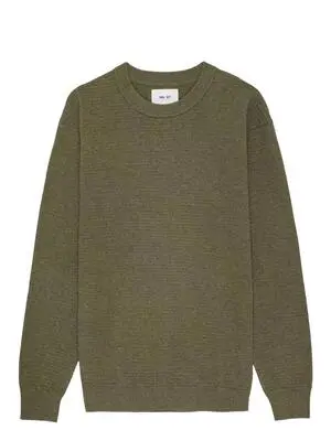 Nn07 Ribbed Crew-neck Sweater - Green