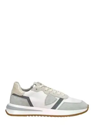 Philippe Model Tropez 2.1 Suede-panelled Sneakers - Grey