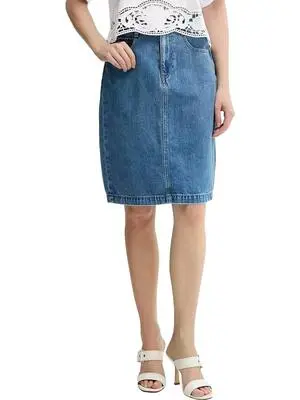 BOSS Five-pocket Denim Skirt - Blue