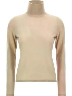 Max Mara High-neck Cashmere Sweater - Neutrals