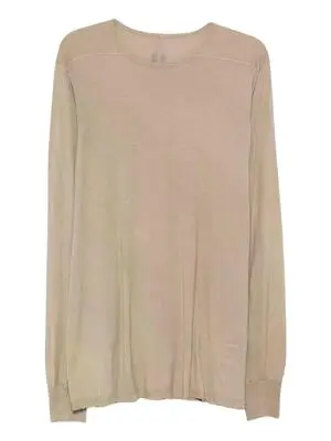 Rick Owens Long-sleeve Drawstring T-shirt - Neutrals