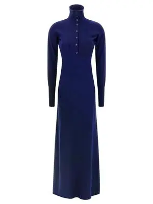 TOM FORD Ribbed-knit Maxi Dress - Blue