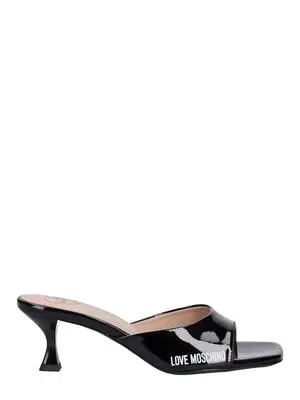 Moschino Open-toe Heeled Sandals - Black