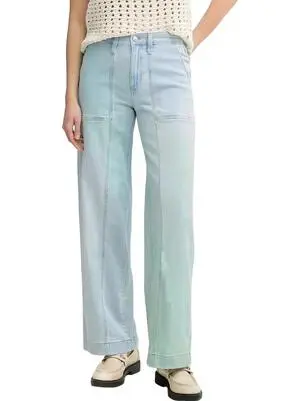 Dkny Wide-leg Jeans With Pockets - Blue
