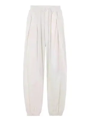 HED MAYNER Elasticated-cuff Pleated Trousers - White