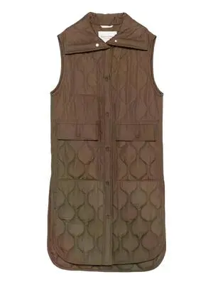 Marc O'polo Quilted Sleeveless Coat - Brown
