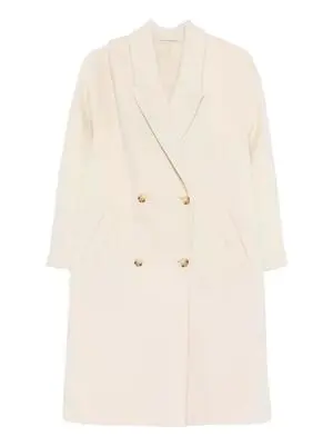 Liu Jo Buttoned Double-breasted Coat - Neutrals