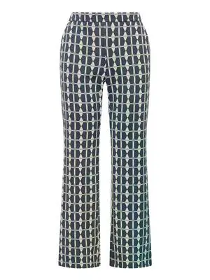 Malìparmi Geometric-print Trousers - Black
