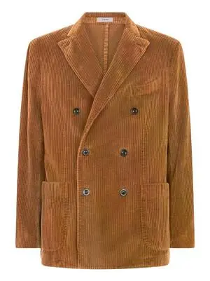Boglioli Corduroy Double-breasted Jacket - Brown