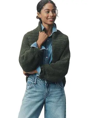 MARE MARE Cropped Shrug - Olive