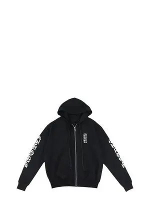 Chrome Hearts Logo-print Zip-up Hoodie - Black