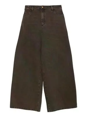 ALYSI Five-pocket Denim Jeans - Brown