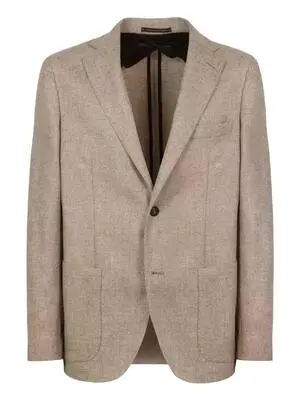 SLOWEAR Two-button Back-slit Blazer - Neutrals