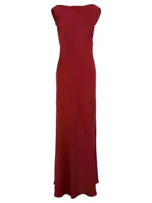 Antonelli Firenze Cowl-neck Maxi Dress - Red