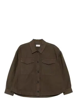 TRUE AVENUE Cotton Shirt Jacket - Green