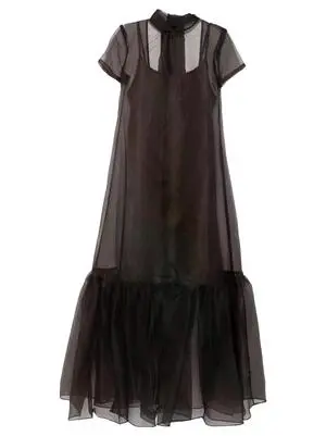 Staud Semi-sheer Dress - Brown