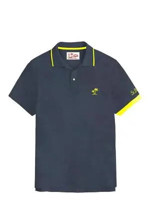 MC2 SAINT BARTH Embroidered Polo Shirt - Blue