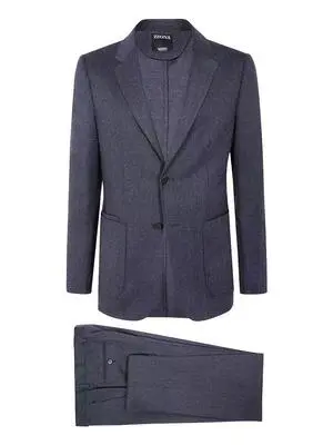 Zegna Two-button Wool Suit - Grey