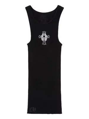 Chrome Hearts Hairy Cross Tank Top - Black