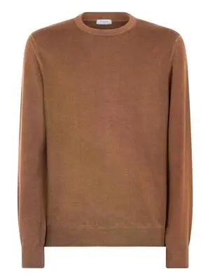 Boglioli Crew-neck Wool Sweater - Brown
