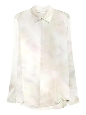 YES LONDON Tie-dye Shirt - Neutrals