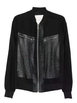 YES LONDON Panelled Zip-front Jacket - Black