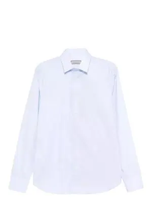 Canali Long-sleeve Cotton Shirt - Blue