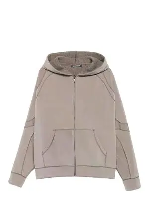 Ottolinger Contrast-stitch Hooded Jacket - Neutrals