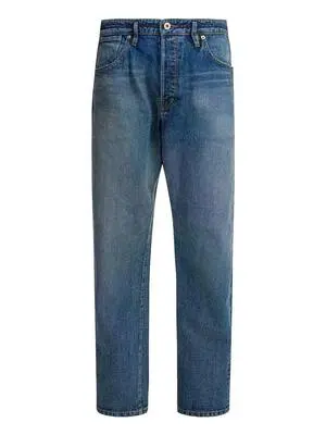 NONNATIVE Button-fly Straight-leg Jeans - Blue