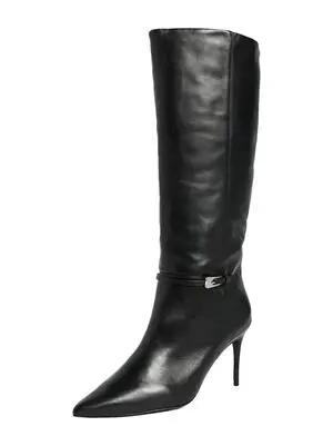 BLACK SUEDE STUDIO Elo 80mm Boots - Black Leather