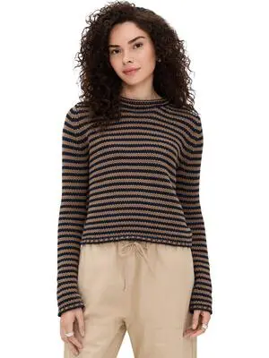LA LIGNE Fine Stripe Mini Marina Sweater