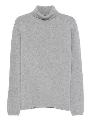 DANIELE FIESOLI Turtleneck Long Sleeve Sweater - Grey