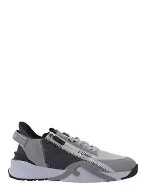 Fendi Leather Sneakers - Grey