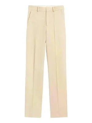 Ami Wool Large-fit Trousers - Neutrals