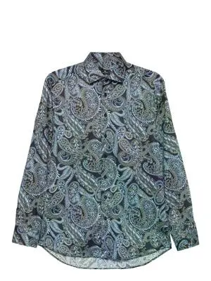 Etro Paisley-print Shirt X0883 Blue/multicolor
