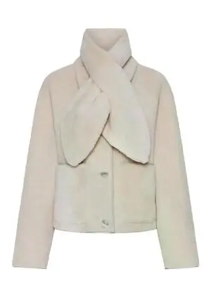 Marella Faux-fur Coat - Neutrals