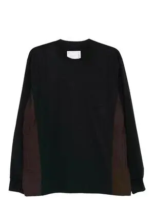 Sacai Panelled Pocket T-shirt - Black