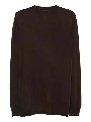 Rick Owens Round-neck Wool Sweater - Brown