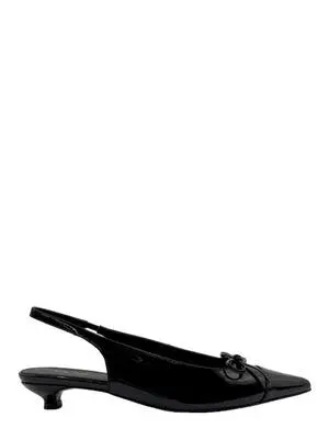 AMIE RAFA Montecito Kitten Heels Black