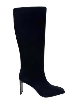 AMIE RAFA Mishel Knee High Suede Boots - Black